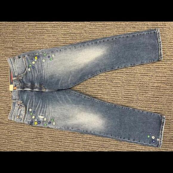 Jeans | Alice Olivia Amazing High Rise Girlfriend Embroidered Floral ...